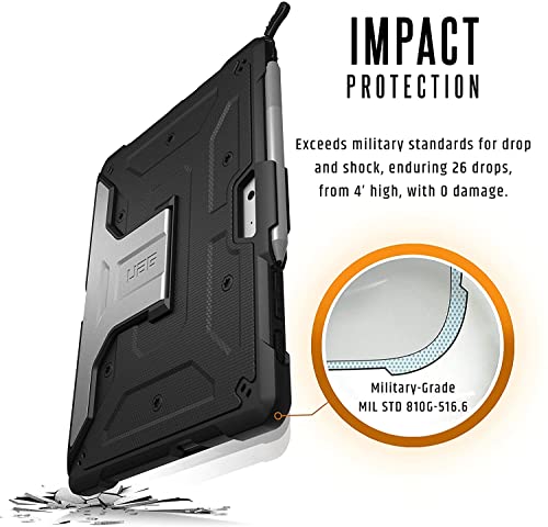 URBAN ARMOR GEAR UAG Designed for Microsoft Surface Go 4/ Surface Go 3 / Surface Go 2 / Surface Go Case 10.5" Metropolis Feather-Light Rugged Aluminum Stand Military Drop Tested Cover Black