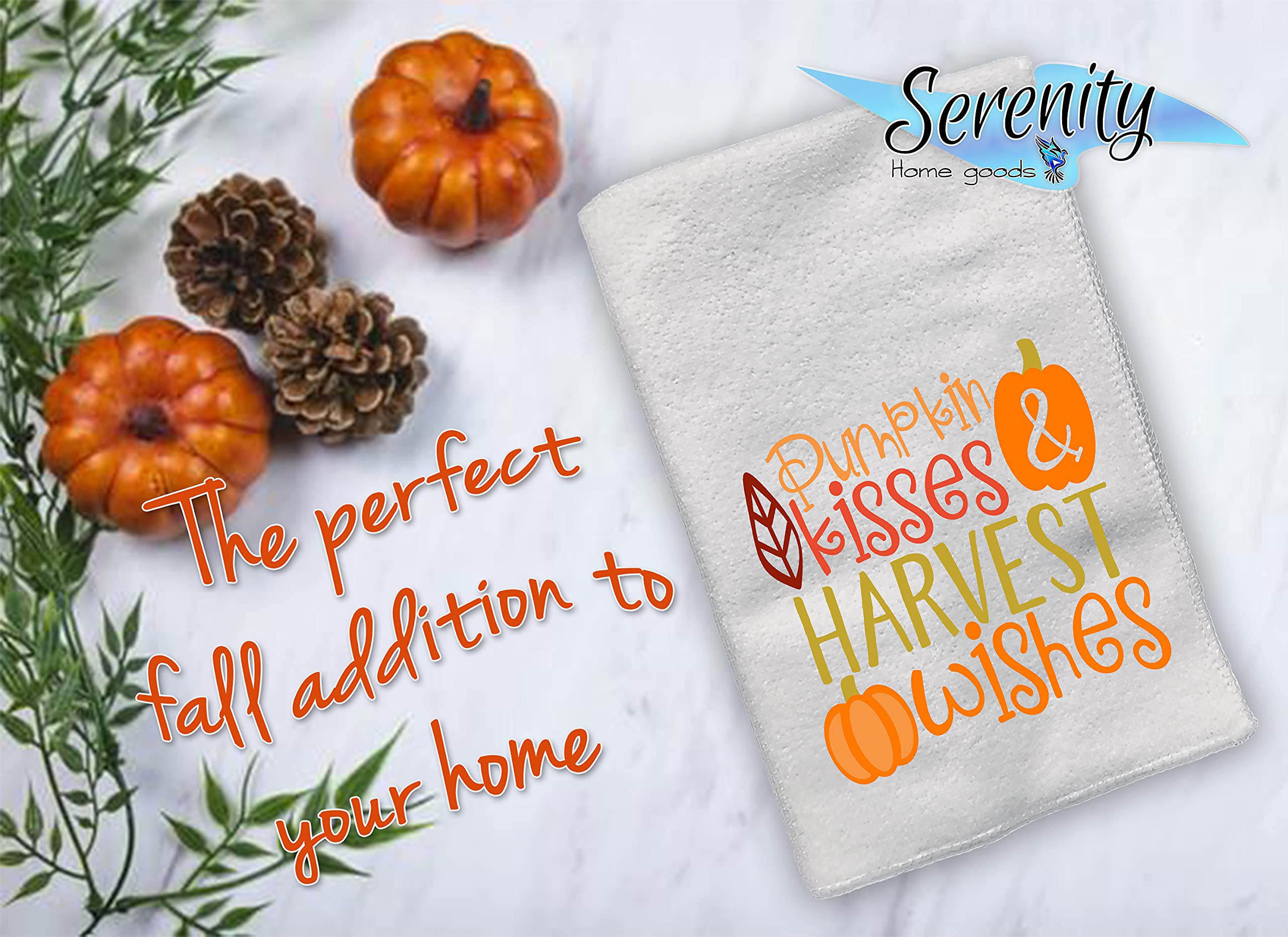 Fall Decor | Fall Decorations Kitchen Towels | Fall Hand Towels For Bathroom | Pumpkin Decor | Autumn Table Decorations | Harvest Thanksgiving Halloween Gnomes