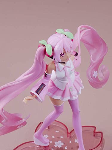 Siesdio Miku Sakura Figure Pink Version Anime Figure Birthday Gift New Figure Sakura Skirt Pink Doll7.87inch