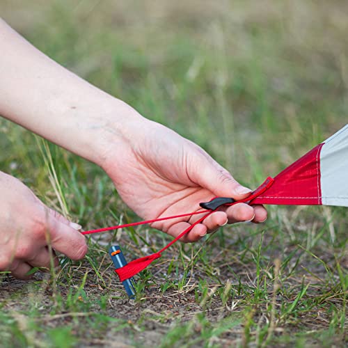 FANTECIA Tent Stakes Pegs, 6 Packs Titanium Lightweight Tent Pegs, TA2 Ground Metal Heavy Duty Camping Stakes for Camping Accessories.