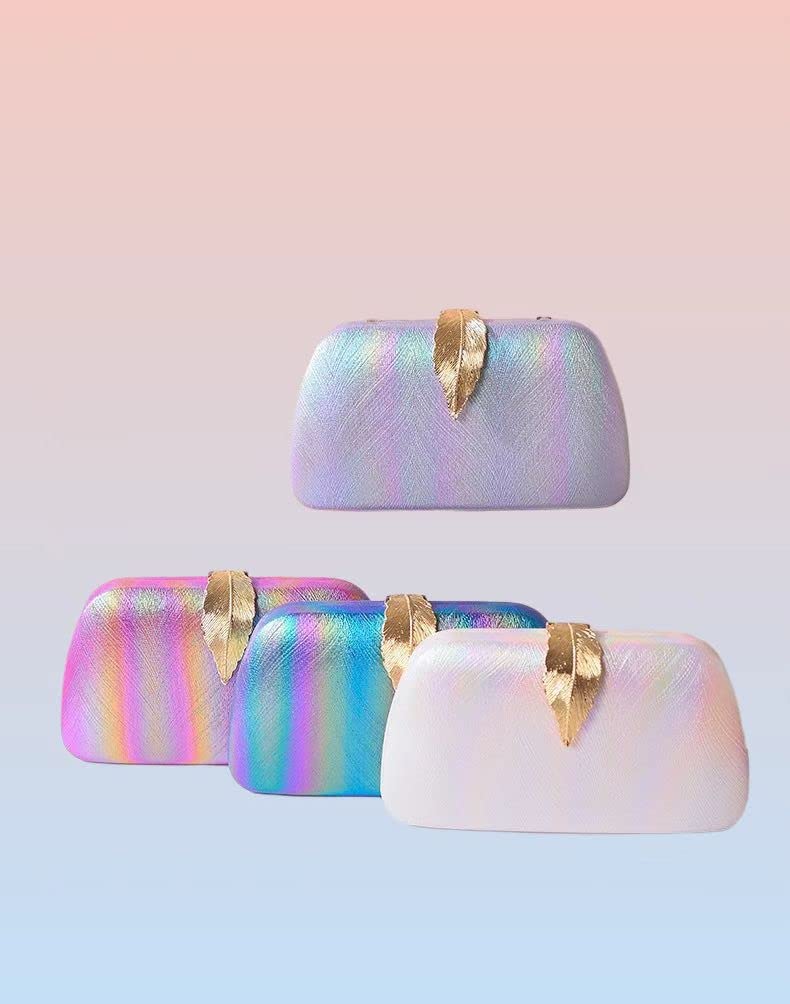 Evening Bag Small Clutch Purses Bag Handbags Purses With Detachable Chain Strap for Wedding Prom Bride and Party Ladies (Turquoise)