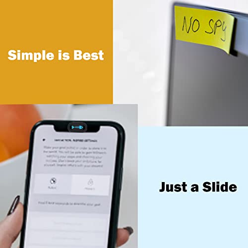 Veekyvicky Laptop Camera Cover Slide Webcam Cover for Privacy Fits for Mini PC, PC, Surface, Tablet, Desktop Computer, Smart Phone - 3 Packs, Ocean