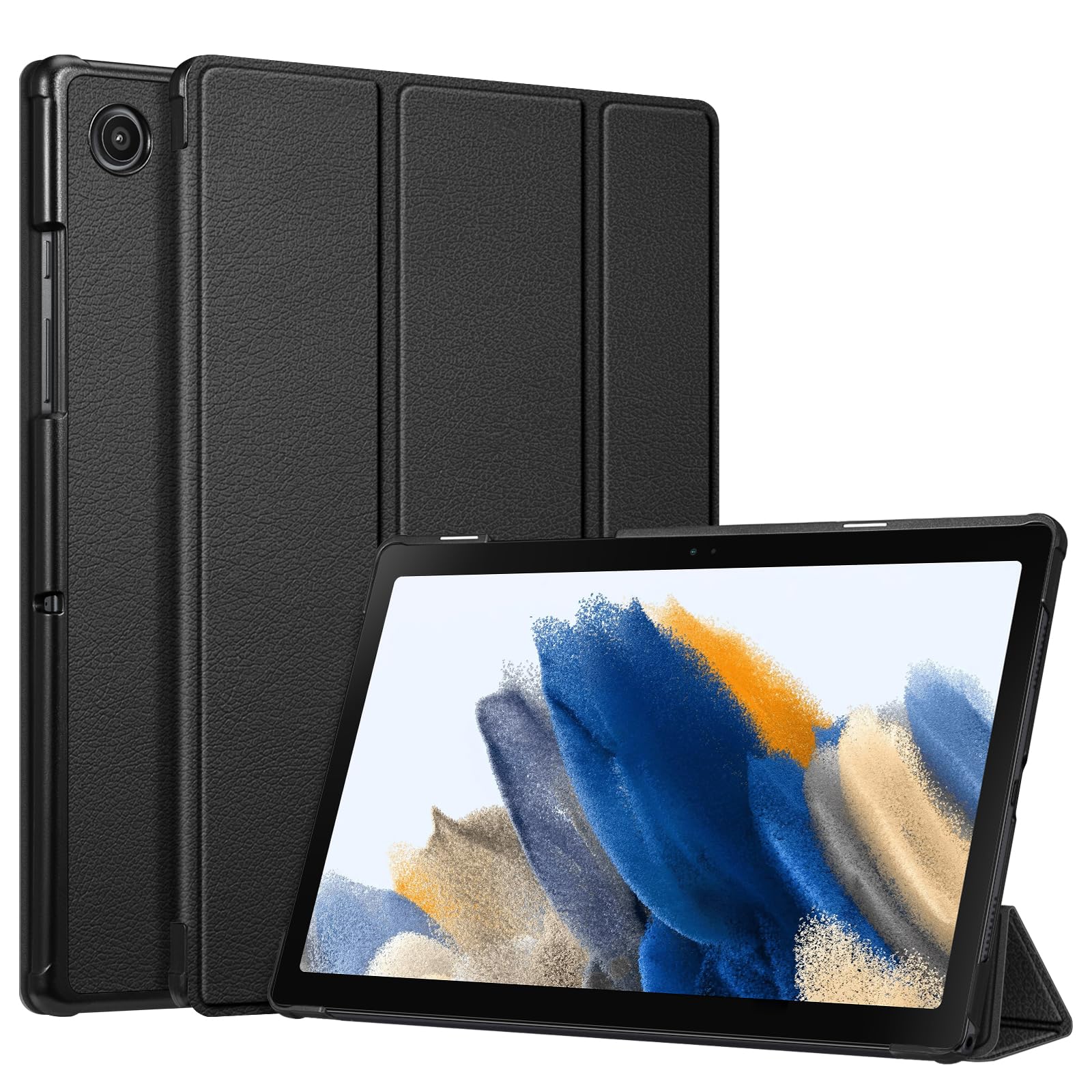 Fintie Slim Case for Samsung Galaxy Tab A8 10.5 Inch 2022 Model (SM-X200/X205/X207), Ultra Thin Lightweight Hard Back Shell Tri-Fold Stand Cover with Auto Wake/Sleep, Starry Sky