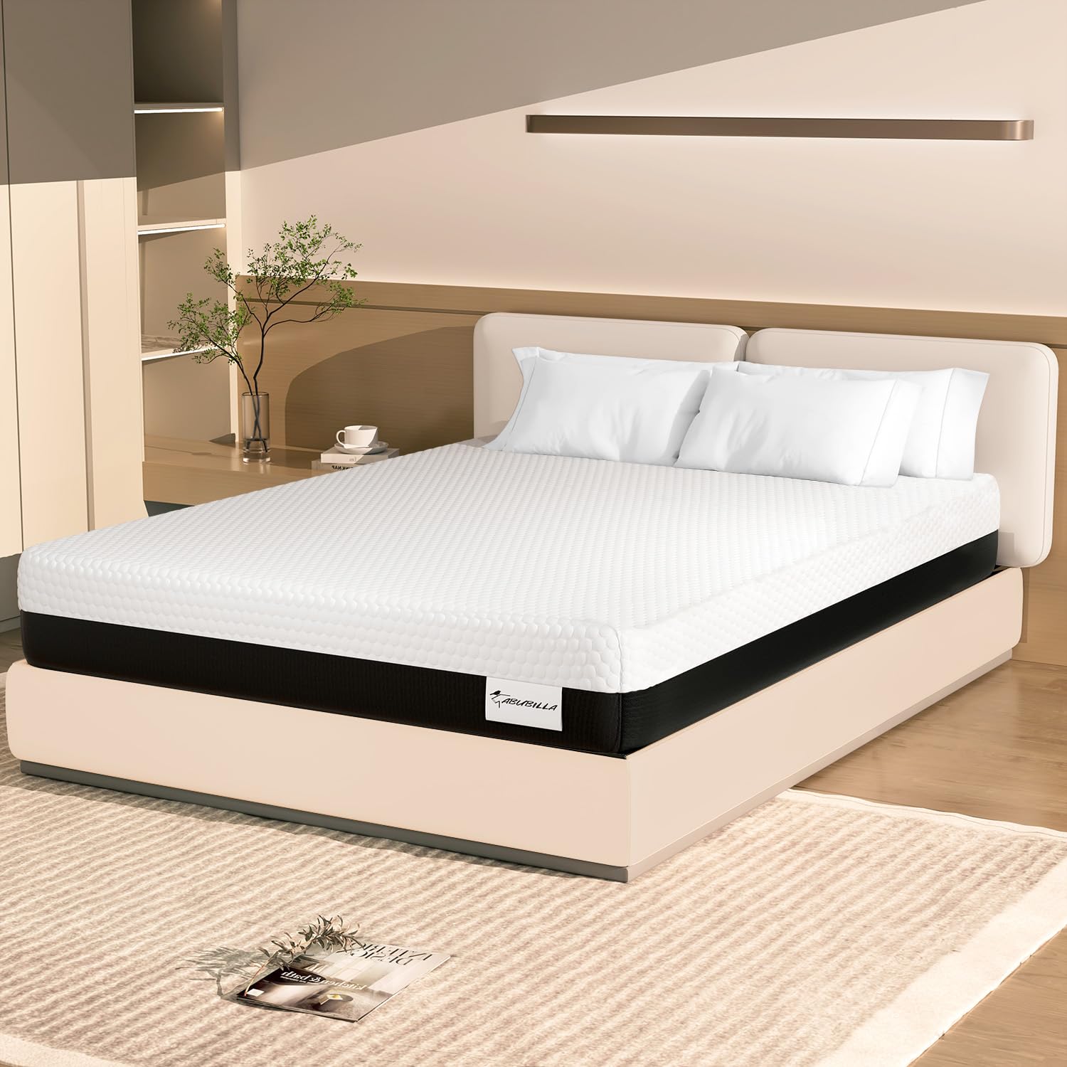 LIYIH 10 Inch Full Mattress, Memory Foam Mattress, Guest Room Mattress,Suitable for Camping Mattresses, Memory Foam Topper Cooling Mattress CertiPUR-US Certification【 New Version】