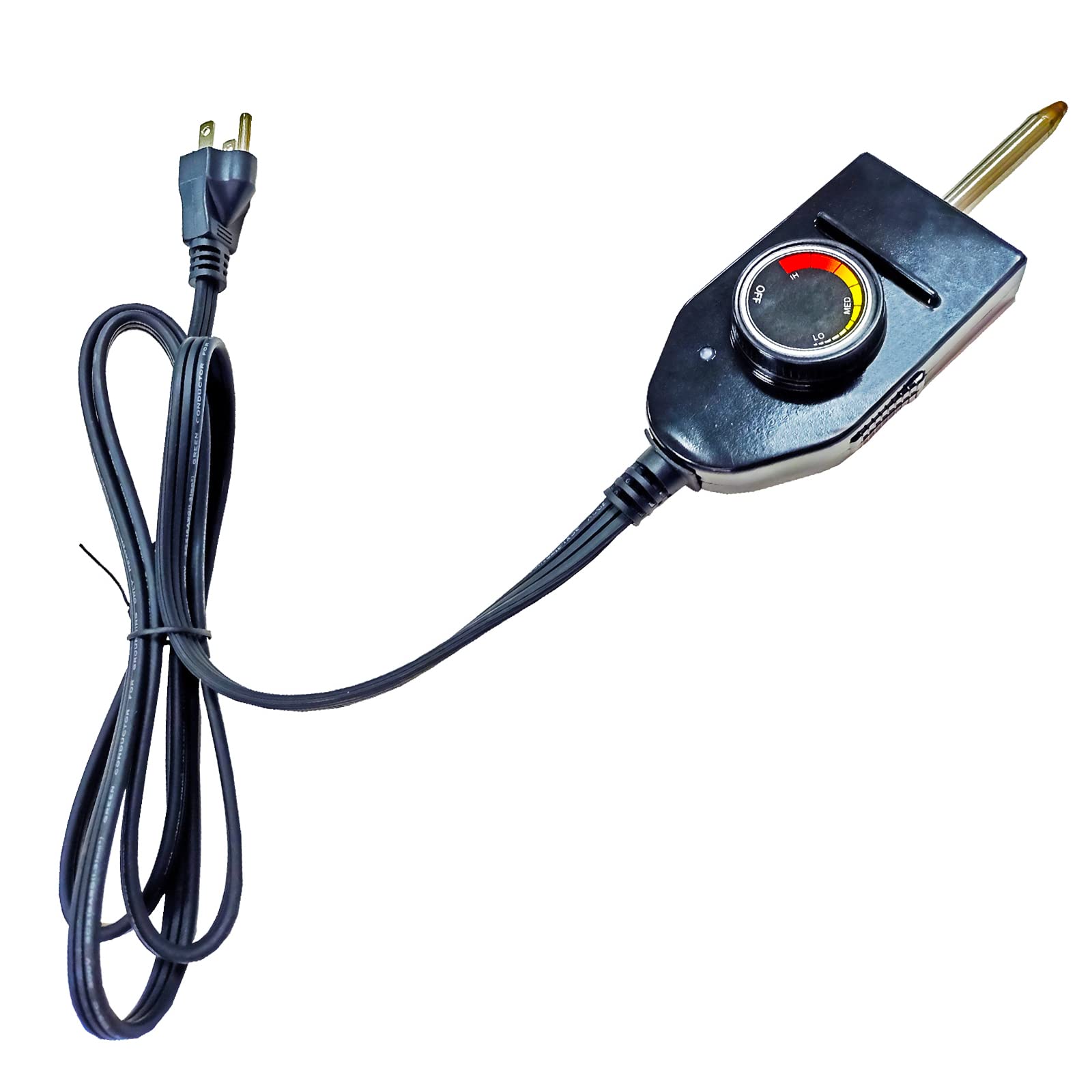 DONSIQIZZ Adjustable Controller Thermostat Power Cord for Masterbuilt Smokers MB20070210 MB25075517, Thermostat Analog Control Probe Cord Fits for Most Electric Turkey Fryers and Heating Elements