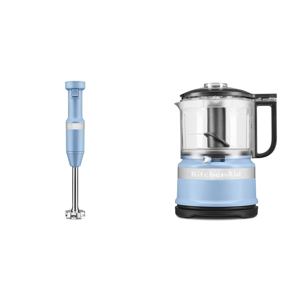 KitchenAid Variable Speed Corded Hand Blender - KHBV53 & 3.5 Cup Food Chopper - KFC3516