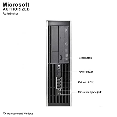 HP 8100 Desktop Computer Intel i5 3.2GHz Processor 8GB Memory 1TB HDD Genuine Windows 10 Professional (Renewed)