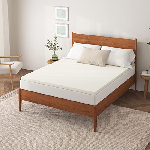 NapQueen 1.5 Inch Ventilated Memory Foam Mattress Topper, CertiPUR-US Certified, Twin