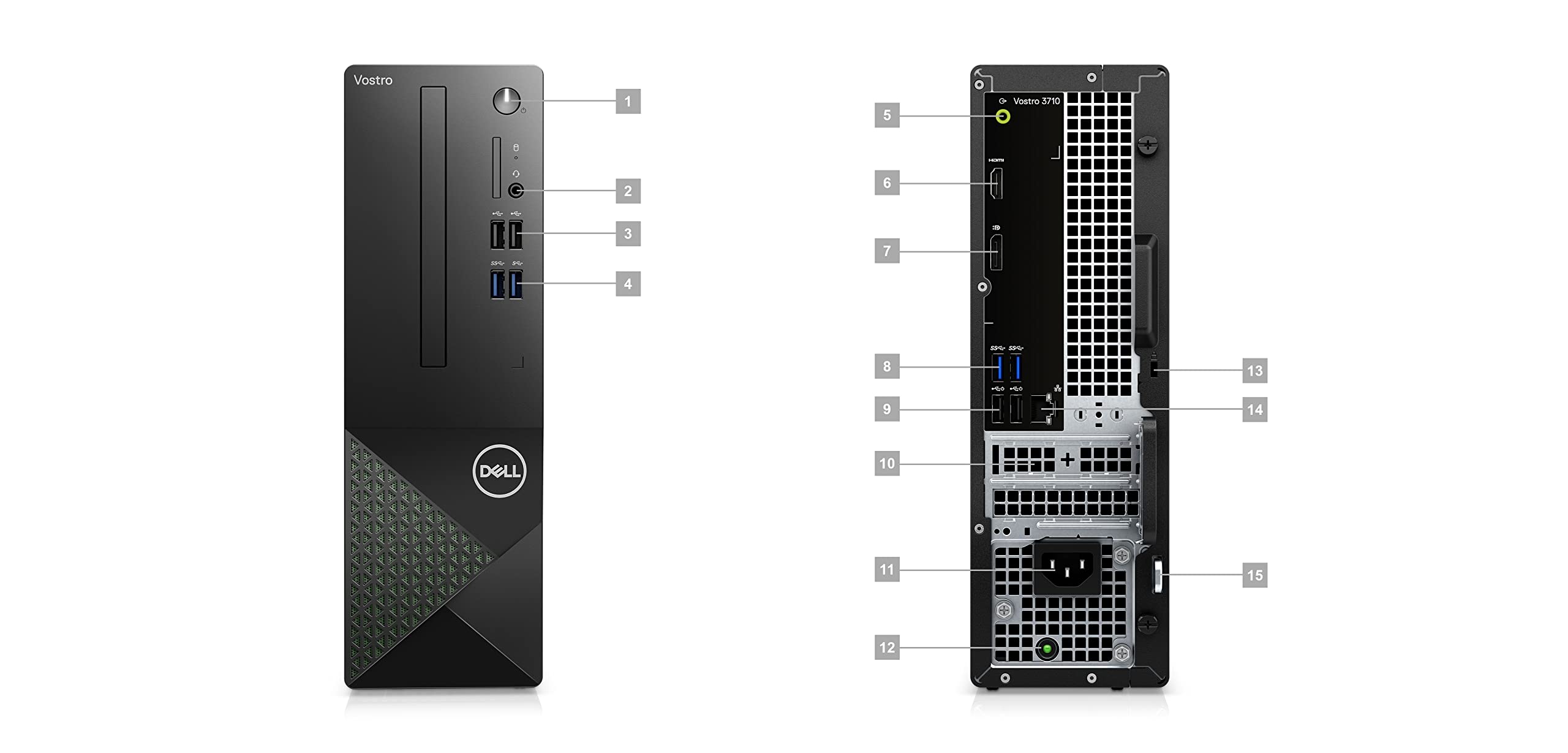 Dell Vostro 3000 3710 SFF Small Form Factor Desktop (2022) | Core i7-512GB SSD - 16GB RAM | 12 Cores @ 4.9 GHz Win 11 Pro