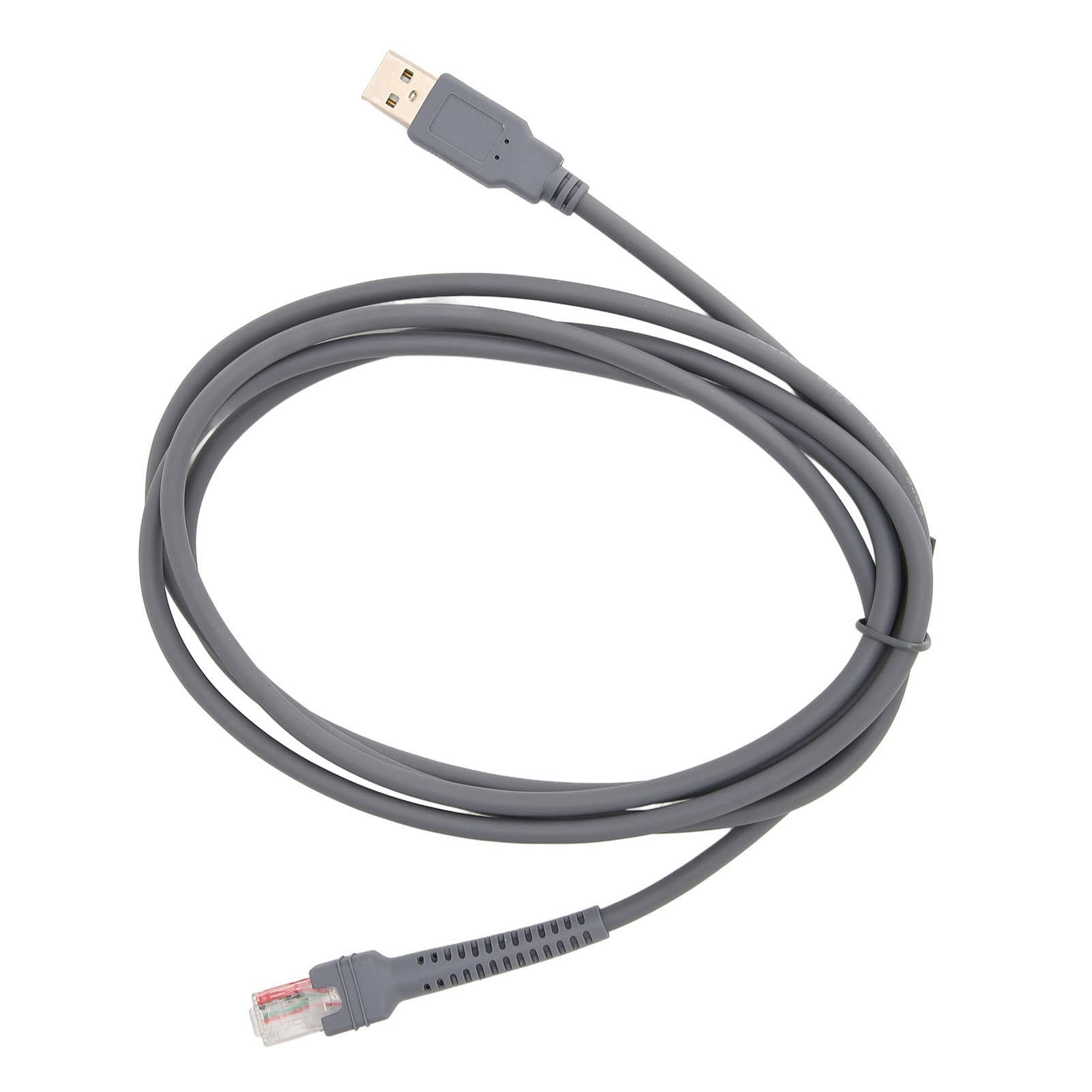 LS2208 Barcode Scanner Cable, USB Scan Cable for LS2208AP LS1203 LS4208 DS6707 DS6708, Plug and Play, Barcode Scanner Data Cable with 2 Meter Cable Length