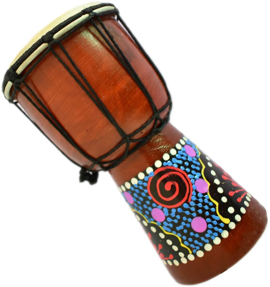 Djembe,12*6 inch African Drum Djembe Mahogany Goatskin Drumhead