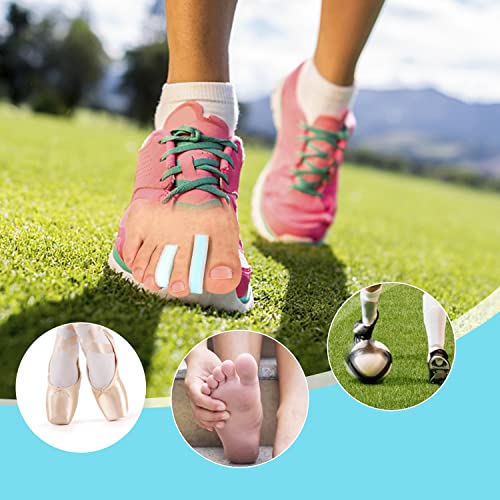 Kimihome 12 Packs Foam Toe Separator,Toe Gasket-Redress Overlapping Toes, Prevent Friction and Release Pressure, Relieve The Pain Caused by Bunions