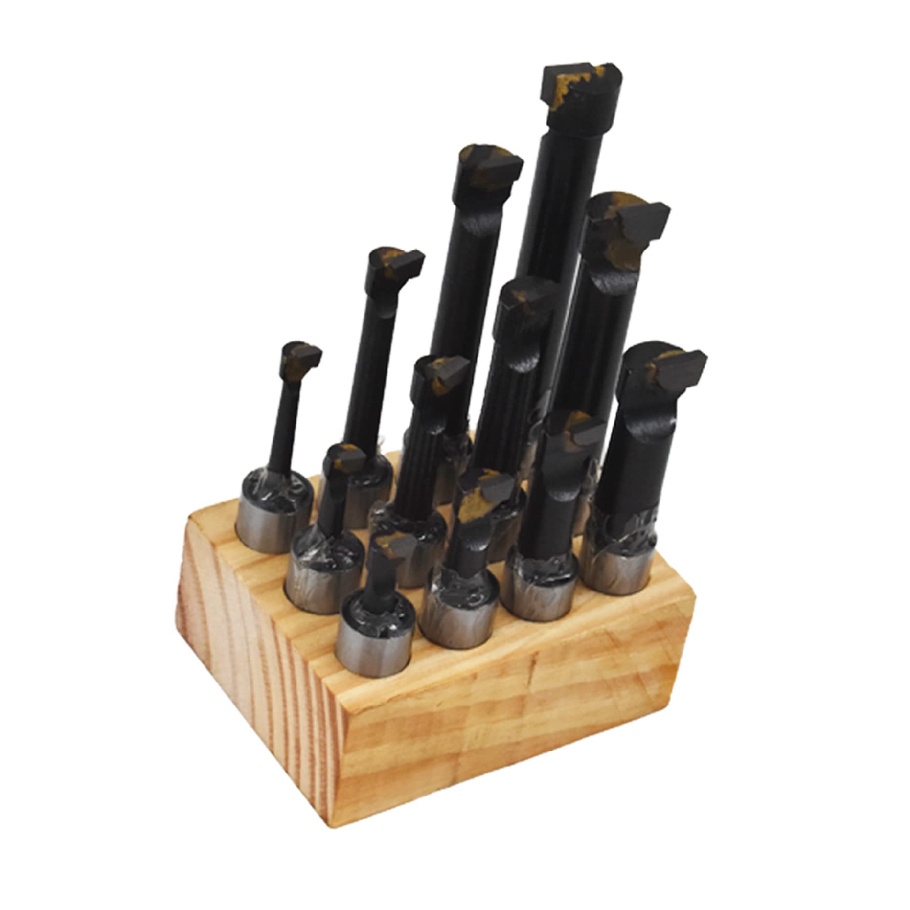 kimllier 5/8 Inch Shank Boring Bar Set C6 12 Pcs Carbide Tipped Bars Lathe Tool
