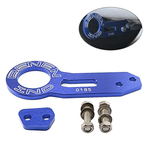 JDM car Accessories Tow Hook Kit for Universal Car Auto Aluminum Rear Towing Hook (Blue)