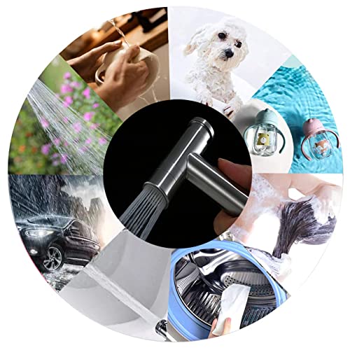 JMSODITI Free-pressing Handheld Bidet Sprayer For Toilet Sprayer Cloth Diaper Sprayer Kit Shattaf Jet Sprayer Attachment With One-Button Switch For Bathing Pet Personal Hygiene Cleaning Car Floor