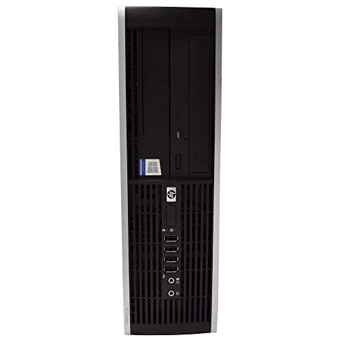 HP Elite Desktop Computer, Intel Core i5 3.2 GHz, 8 GB RAM, 500 GB HDD, Keyboard & Mouse, Wi-Fi, Dual 19 LCD Monitors (Brands Vary), DVD-ROM, Windows 10 (Renewed)