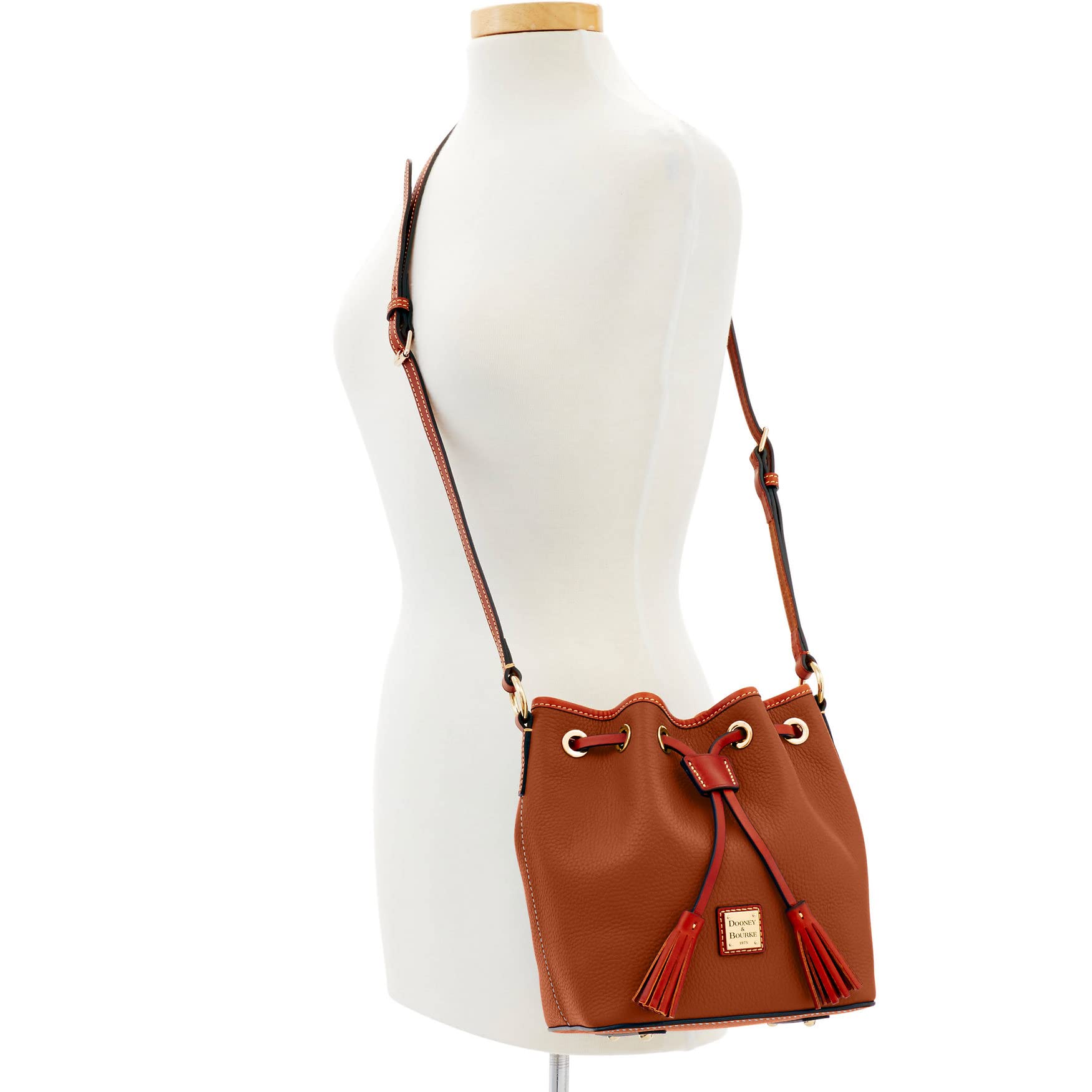 Dooney & Bourke Handbag, Pebble Grain Kendall Crossbody - Caramel