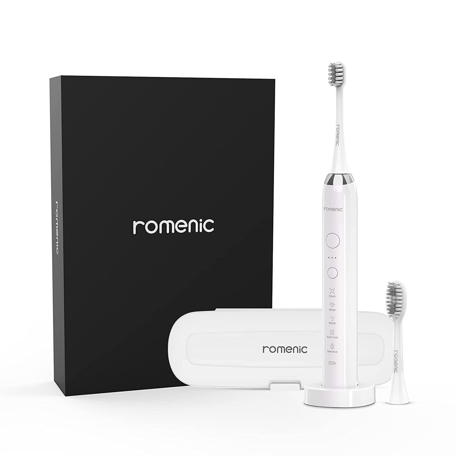 Generic Sonic Electric Toothbrush, Battery Powered, White, Unisex Adults