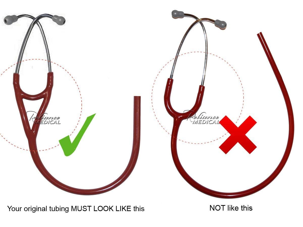 Replacement Tube by Reliance Medical fits Littmann® Cardiology IV® Stethoscope - Cardiology 4® (Burgundy)