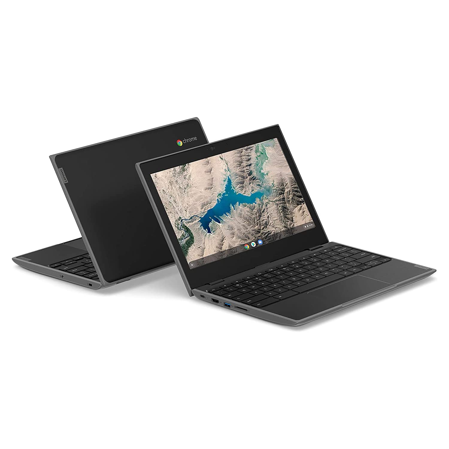 Lenovo 100e 2nd Gen 11.6" HD Chromebook, MediaTek MT8173C 2.1GHz Processor, 4GB RAM, 32GB eMMC, Webcam, Chrome OS, Black