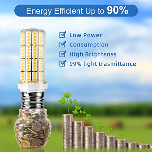 LED Light Bulb 2500lumen 200w Equivalent Super Bright 3000K Warm Daylight White 20W LED Bulbs Waterproof E26/E27 Medium Base for Outdoor Indoor Home Garage Backyard LED Corn Light Bulb Pack of 4