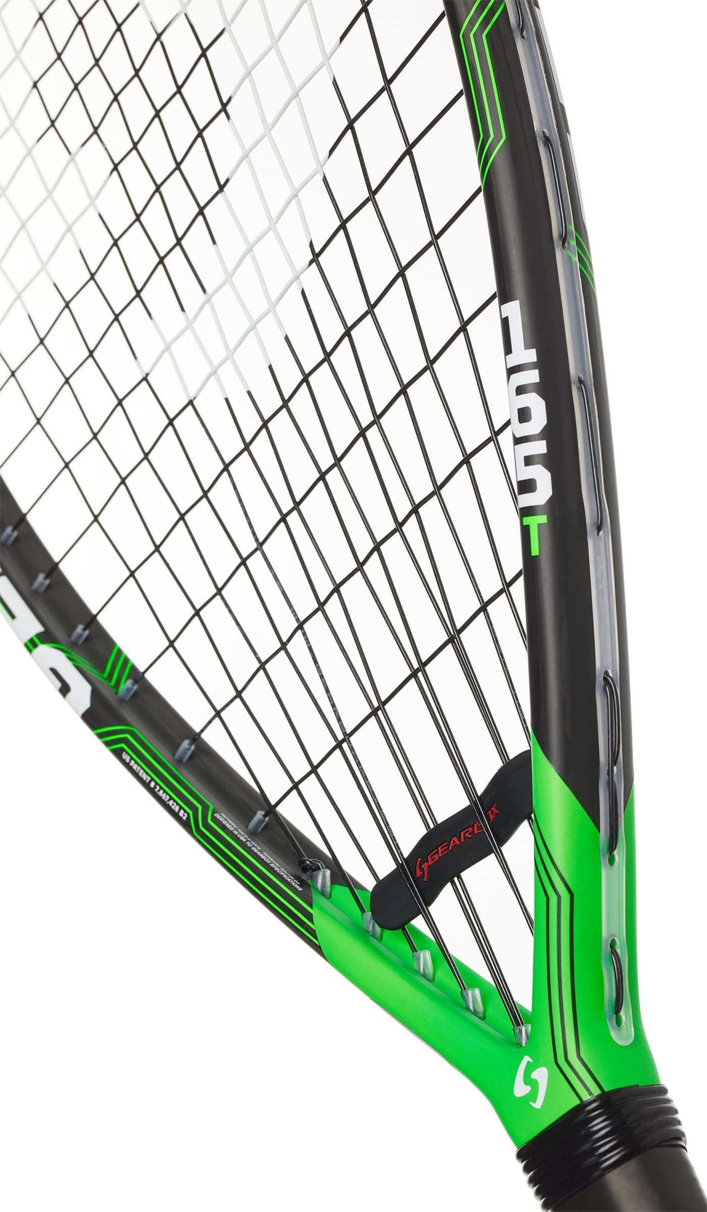 Gearbox GB3K 165T Green Racquetball Racquet - 3 5/8 Grip