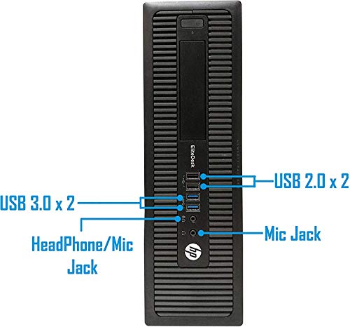 HP EliteDesk 800 G1 Small Form Desktop Computer - Intel i5-4570, 32GB Ram, 1TB SSD 4TB HDD, WI-FI, NVIDIA GT 710 HDMI 4K Support, VGA - Windows 10 Pro (Renewed)