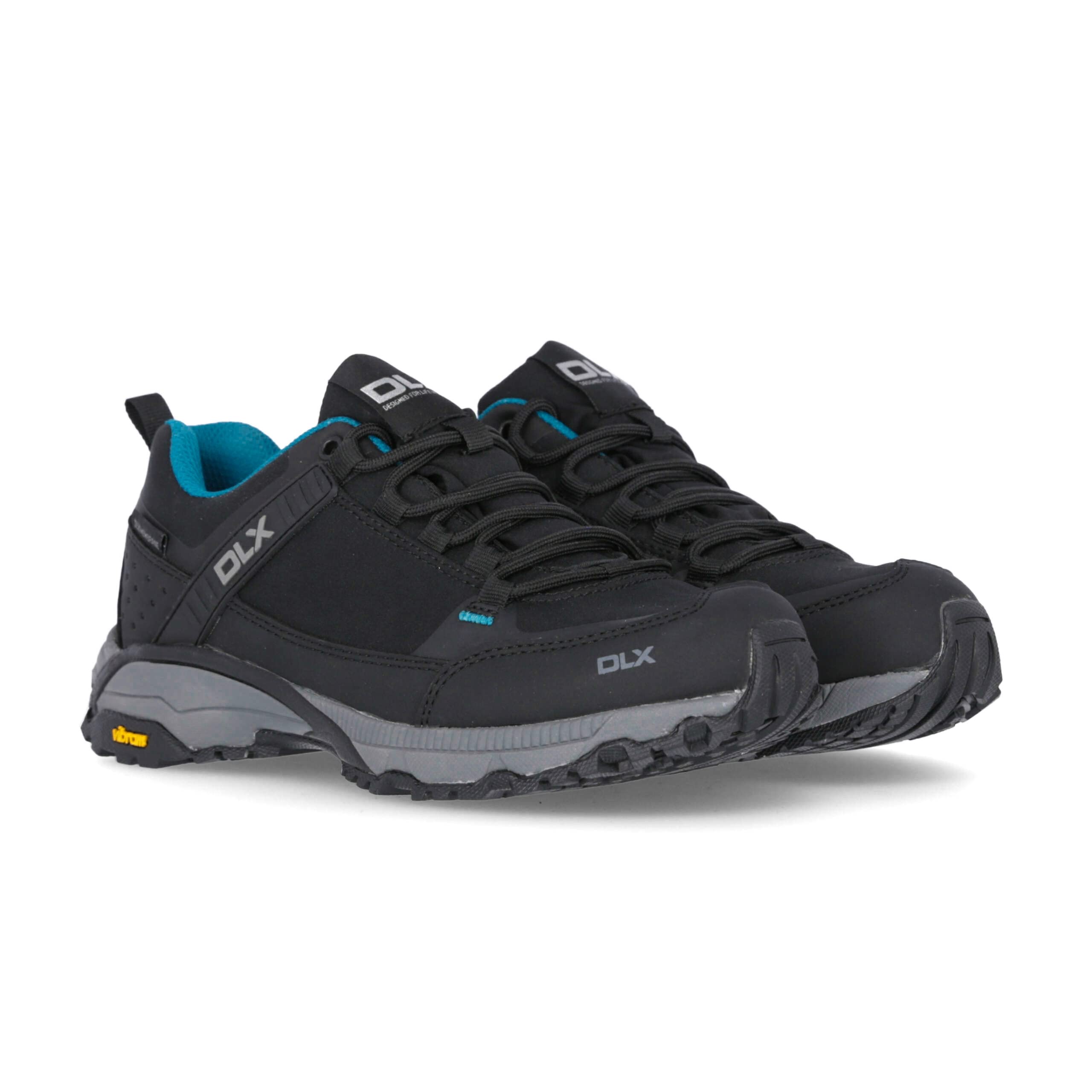 DLX Women's Low Rise Hiking Boots, Black Black Blk, 7