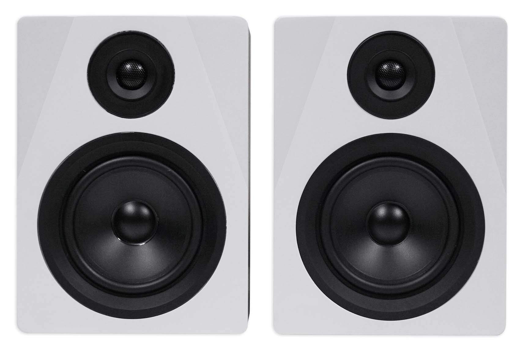 Rockville 2-Way 250W Active/Powered USB Studio Monitor Speakers Pair, 5.25 inch (APM5W)