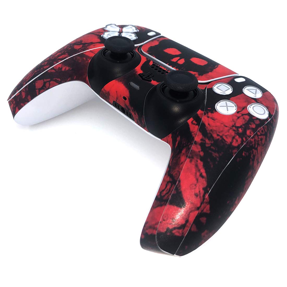 Gebaisi PS5 Controller Skin Sticker for Playstation 5 Cover Wrap Decal Blood Skull