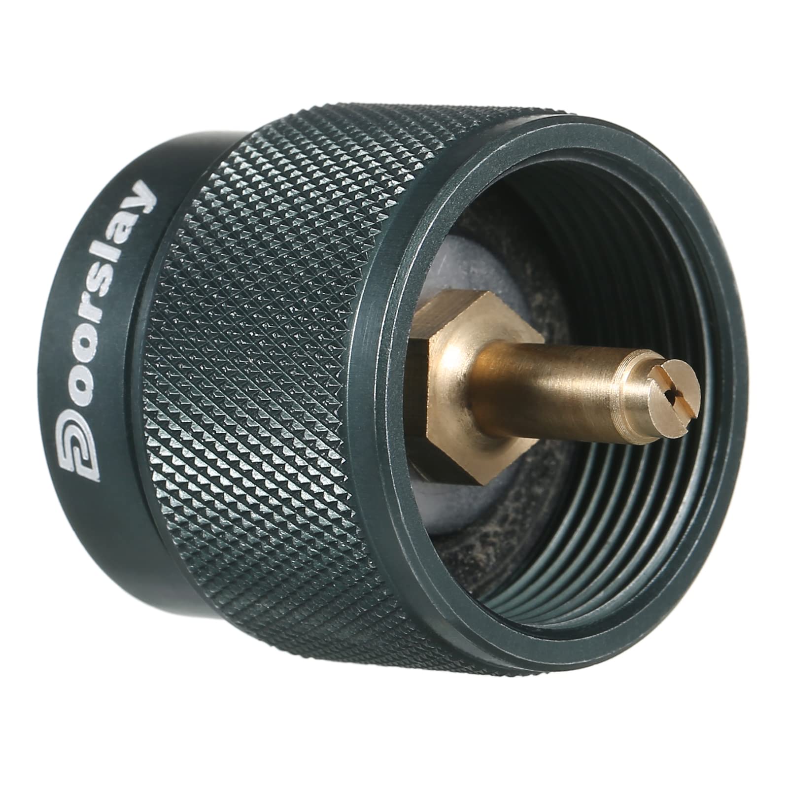 Doorslay Camping Stove Adapter 1L Outdoor Propane Small Tank Input EN417 Lindal Valve Output