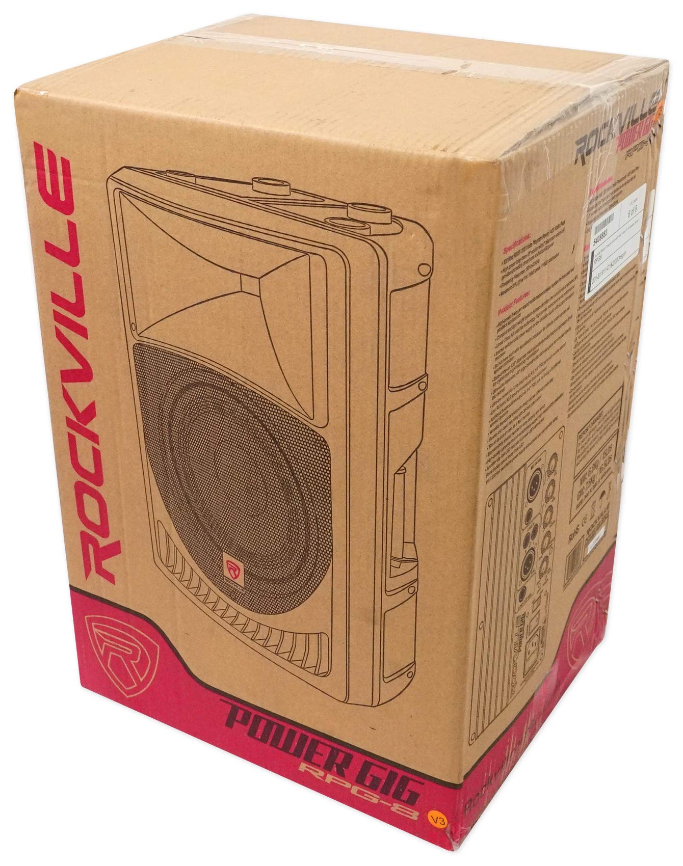 Rockville Powered 8" Pro Karaoke Machine/System 4 ipad/iPhone/Android/Laptop/TV