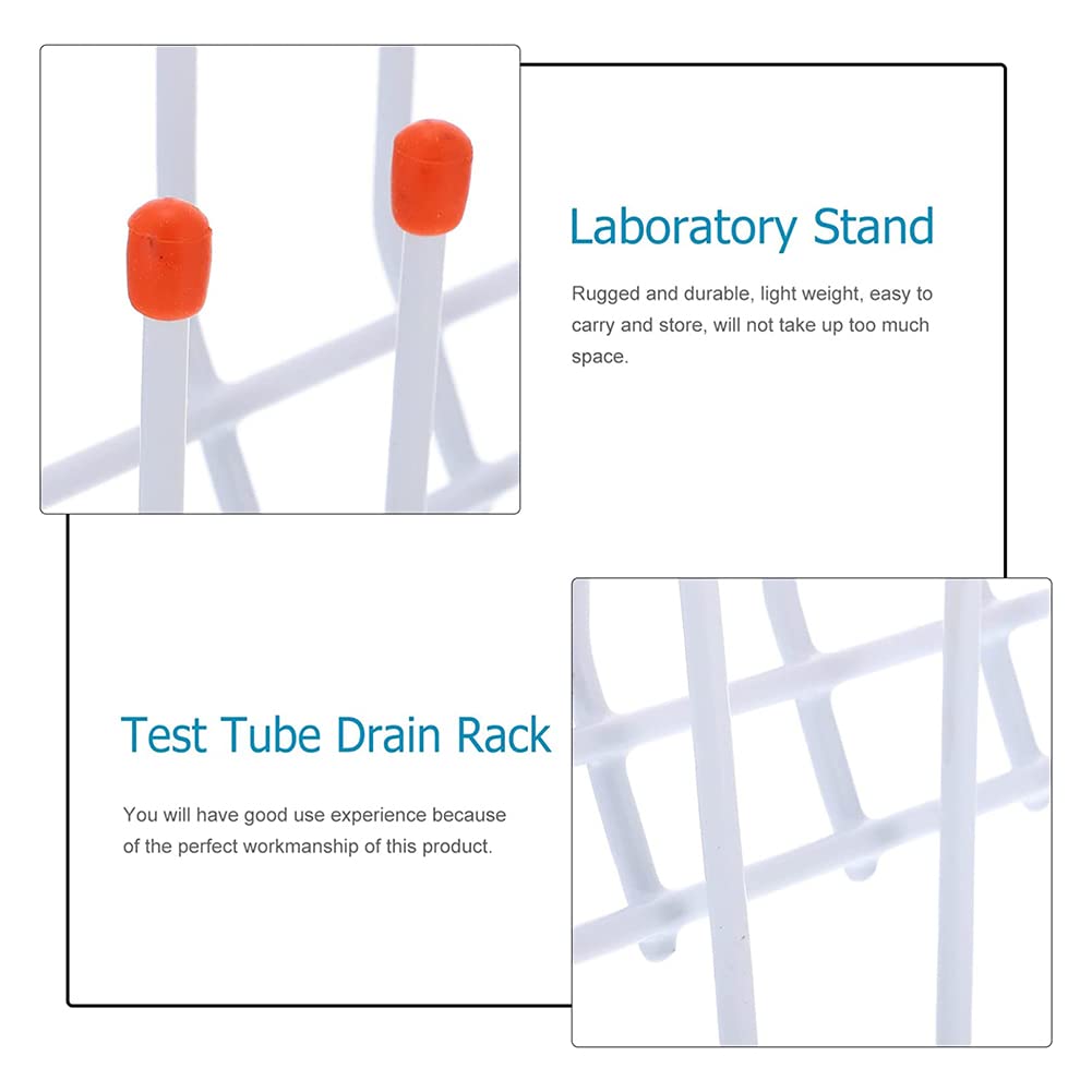 Jkjhbhged Lab Drying Rack 24 Pegs Lab Glassware Rack Wire Glassware Drying Rack Wall Mount/Freestanding Lab Glass Drying Rack