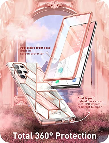 i-Blason Cosmo Designed for Samsung Galaxy S22 Ultra Case & Galaxy Buds2 Pro Case/Galaxy Buds 2 Case/Galaxy Buds Pro Case/Galaxy Buds Live Case