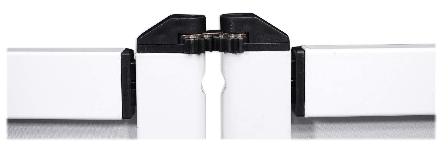 Rockville RFAAW DJ Event Facade Light Weight Metal Frame Booth+Travel Bag+Scrim,White