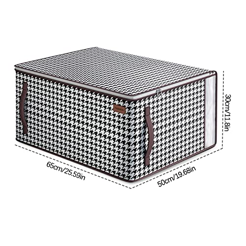 Leutsin Household Visual Clothes Storage Bag, Wardrobe Sorting Storage Box, Winter Quilt Storage Box, Toy Storage Box for Kids, 3 Sizes Practical Storage Box (Super size)