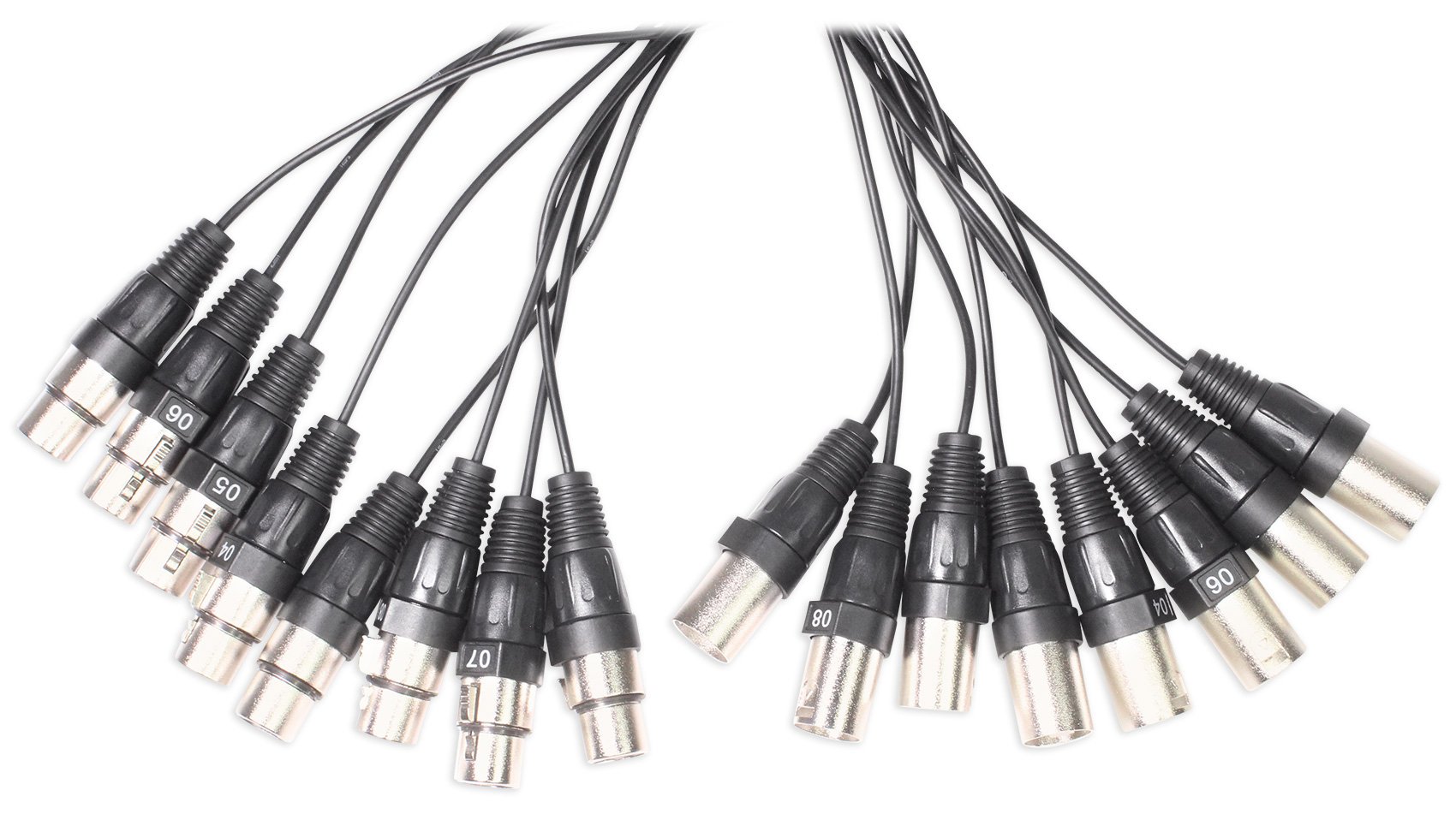 Rockville SX810 8 Channel 10 Foot XLR Snake (Female to Male)