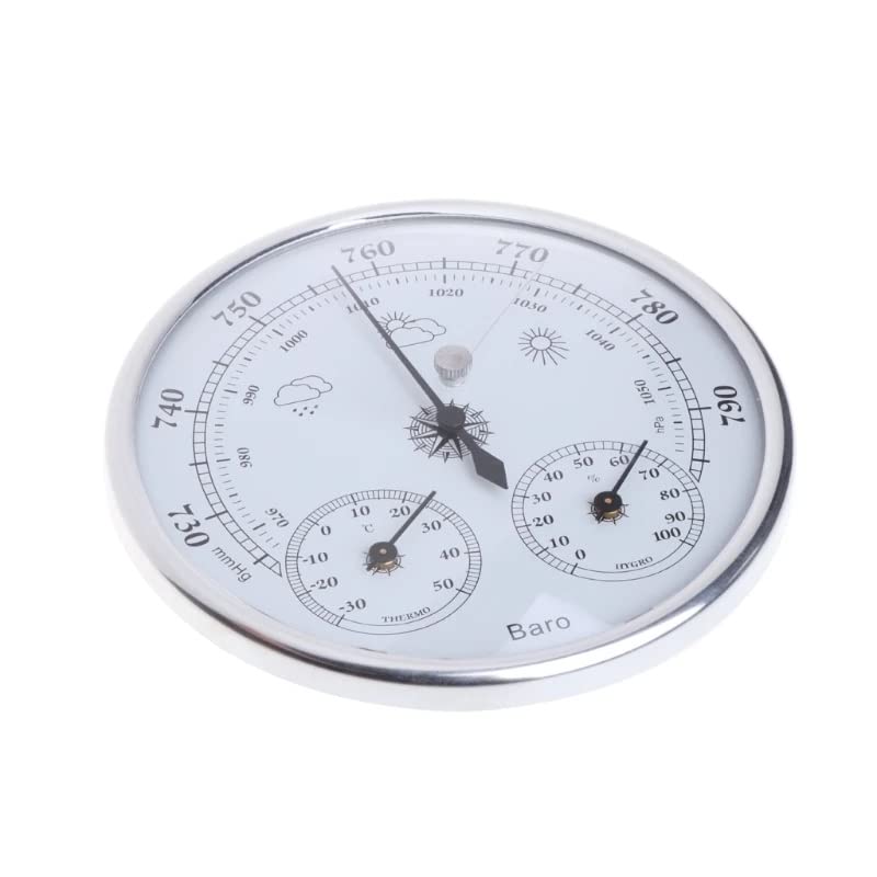 LNYHLXS Household Weather Station Barometer Thermometer Hygrometer Wall Hanging
