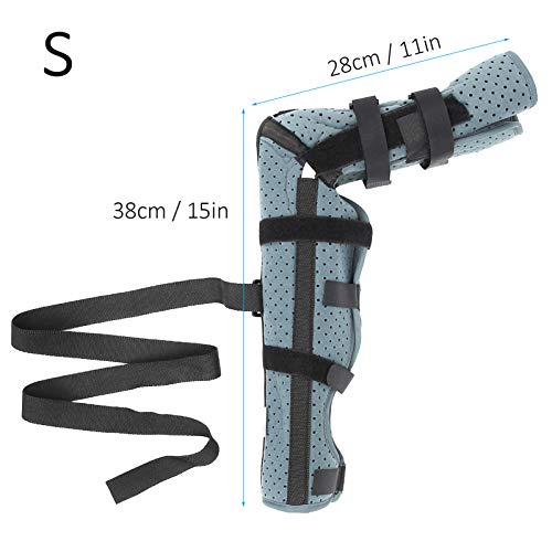 Elbow Brace, Prevent Displacement Arm Elbow Immobilizer Arm Guard for Sprains Caused by Sports for Recurrence of Old Injuries(S)