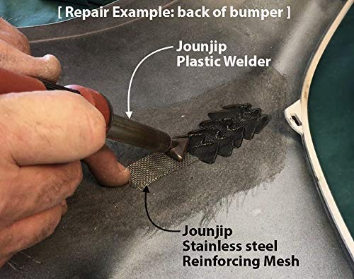 JOUNJIP Plastic Welding Repair Kit with 40 More Additional Specially Formulated Plastic Rods with Carbon and Glass Fibers for Extra Strength and Flexibility