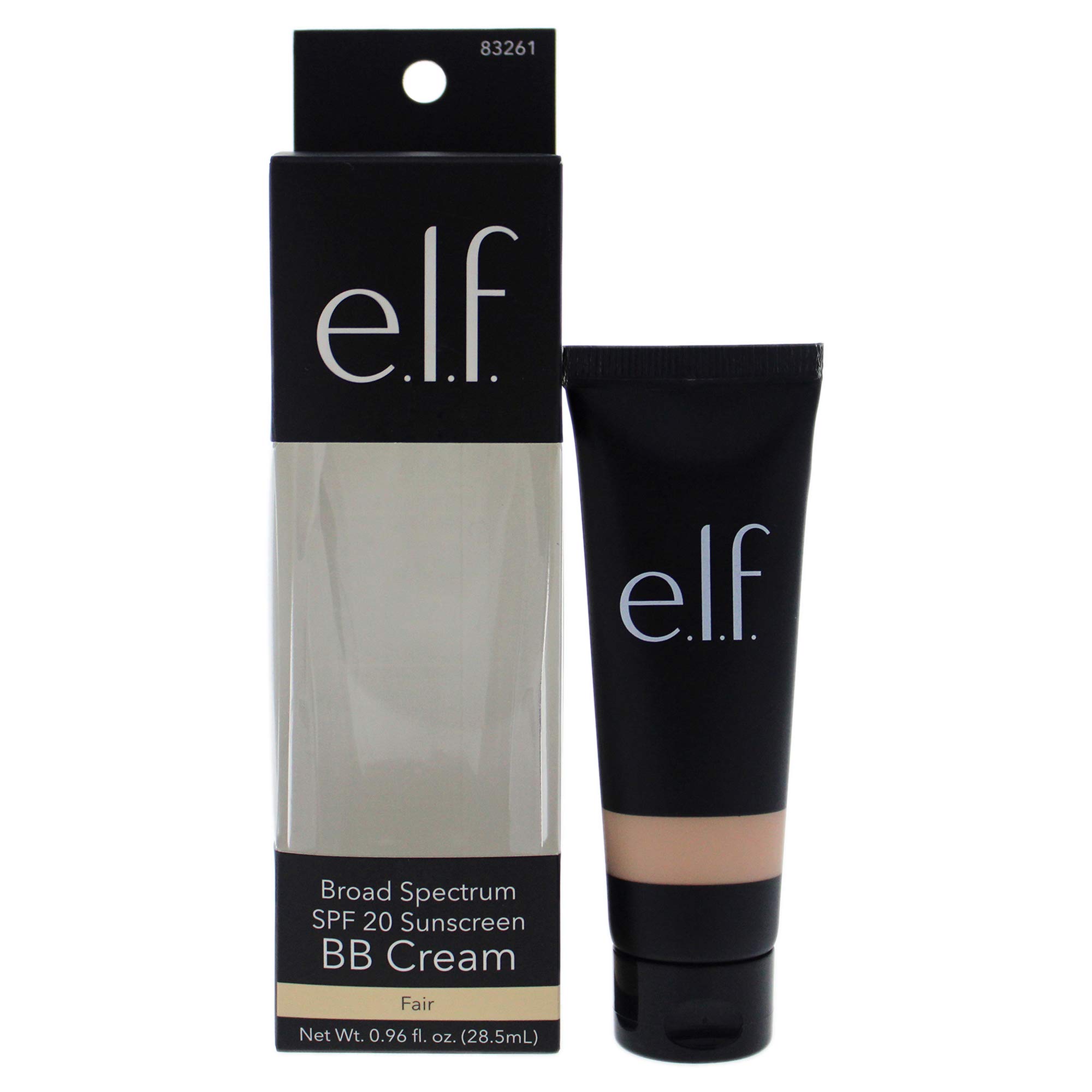 e.l.f., BB Cream SPF 20, Weightless, Hydrating, Nourishing , Primes, Protects, Moisturizes, Provides Even Coverage, Nude, SPF 20, Infused with Vitamin E, Jojoba, Aloe and Cucumber, 0.96 Fl Oz