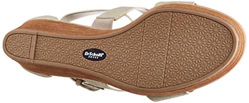 Dr. Scholl's Shoes Women's Barton Wedge Platform Sandal,Greige Snake Print,7.5