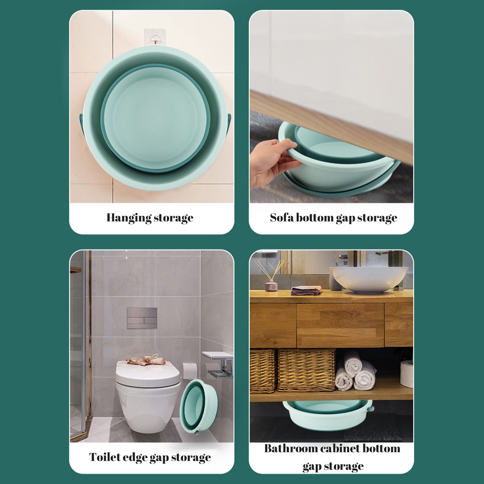 Foldable Mini Washing Machine, Portable Washing Machine for Apartment, Mini Laundry Small Handheld Turbine Washer for Underwear Socks Baby Clothes Automatic Clothes Washer Tub for Camping RV Travel