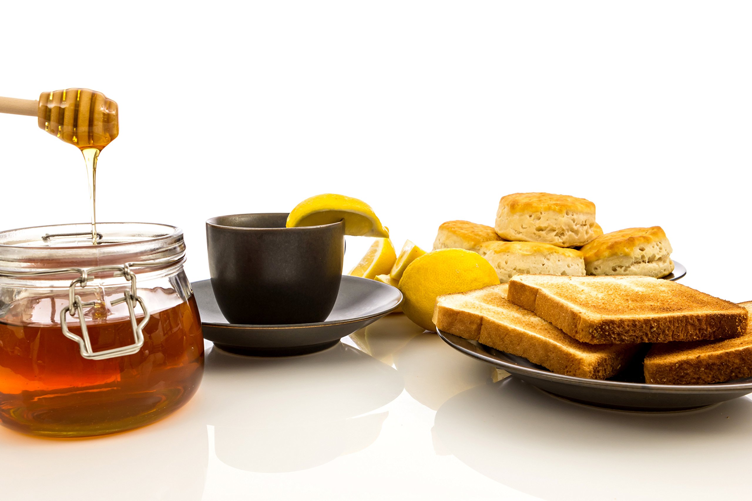 Honey Dipperz 4 PACK - 6" Inches Long (16cm) Wooden Honey Dipper Drizzler Stirring Stick, Spoon Rod Muddler Dispense
