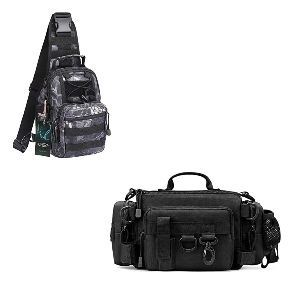 G4Free Outdoor Tactical Backpack Sling Fishing Tackle Bag