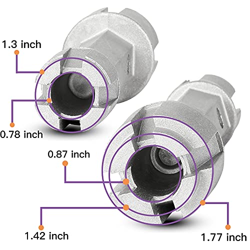 JTWKING Tub Drain Remover & Basin Wrench, Dual Ended Ratchet Wrench Use to Install and Remove Most Bath and Shower Drains and Closet Spuds Square Plastic Toilet Seat Nuts