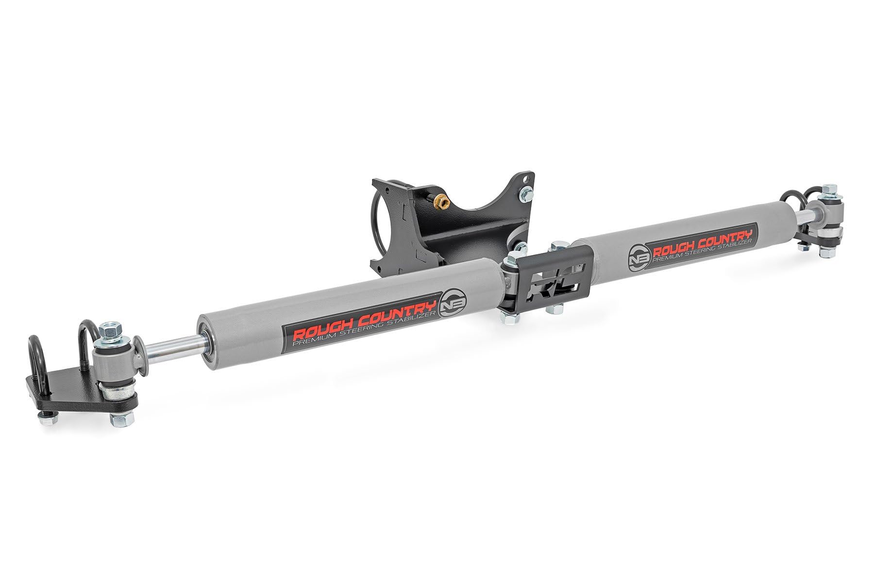 Rough Country N3 Dual Steering Stabilizer for 05-24 Ford Super Duty - 8749130
