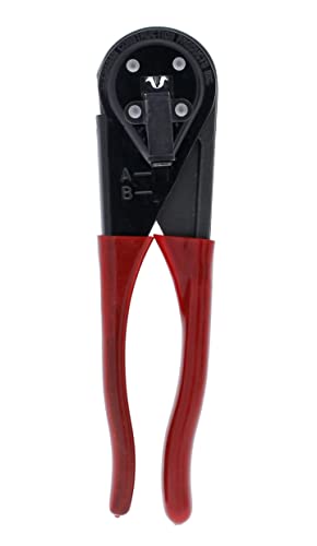 IDEAL INDUSTRIES INC. C24 Four-Way Crimp Tool β Spring Loaded, Fingertip Adjustment Wire Crimper for Two Connector Sizes