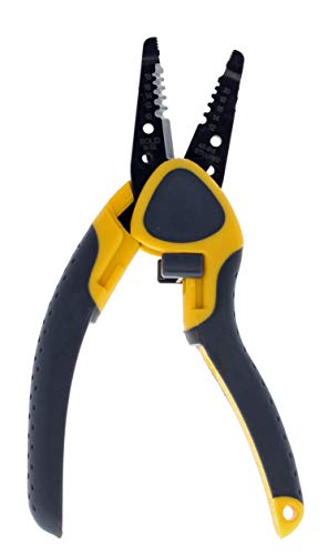 IDEAL INDUSTRIES INC. 45-915 Kinetic Reflex T-Stripper - 10-20 AWG, Wire Stripper with Thumb Rest, Plier Nose, Slide Lock, Textured Grips
