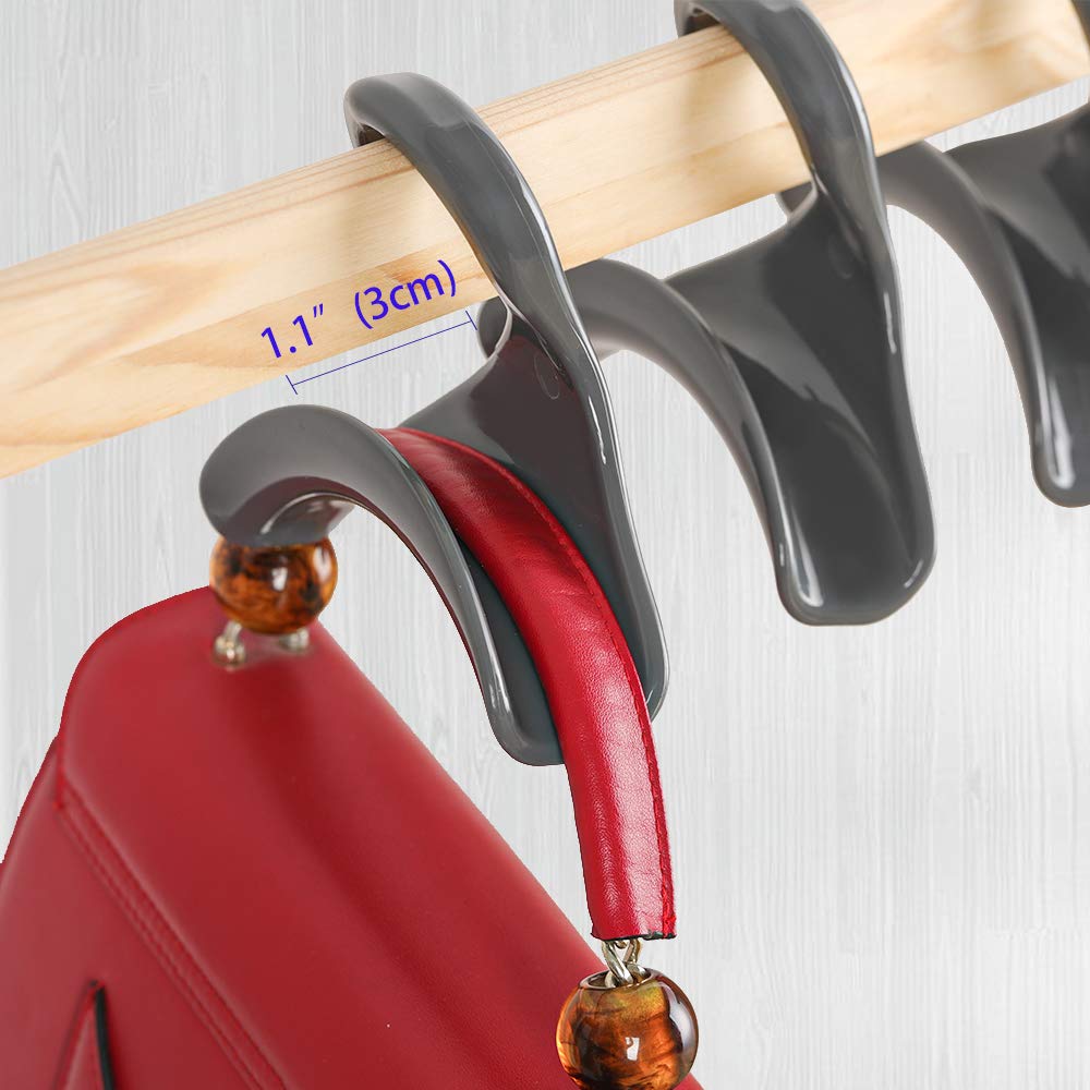 Purse Hanger Hook Bag Rack Holder - Handbag Hanger Organizer Storage - Over The Closet Rod Hanger for Storing and Organizing Purses | Backpacks |Satchels | Crossovers | Handbags | Tote(2 Pack)